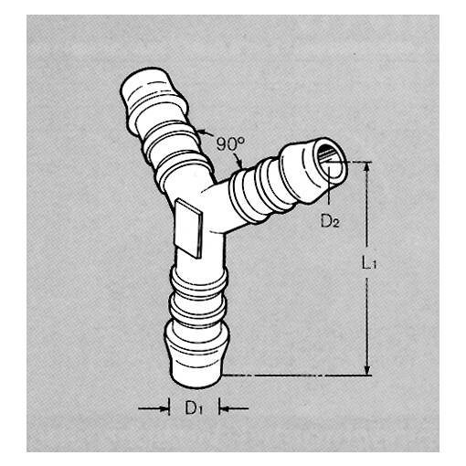 Slangefitting, Natur, Acetalharpiks (POM), Y | Berner®